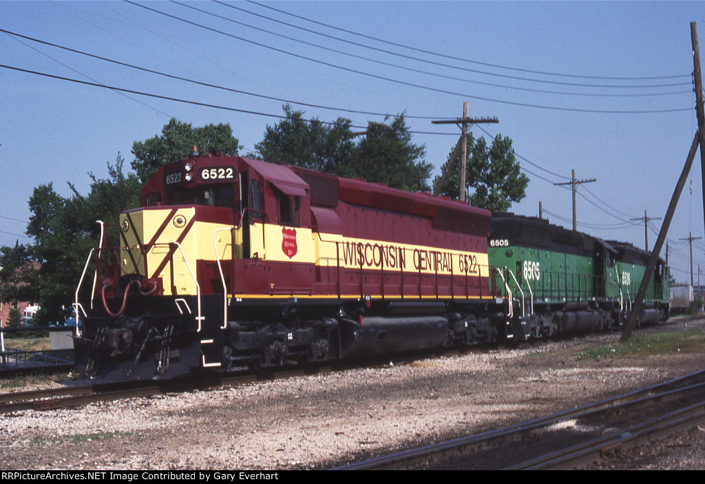 WC SD45 #6522 - Wisconsin Central
